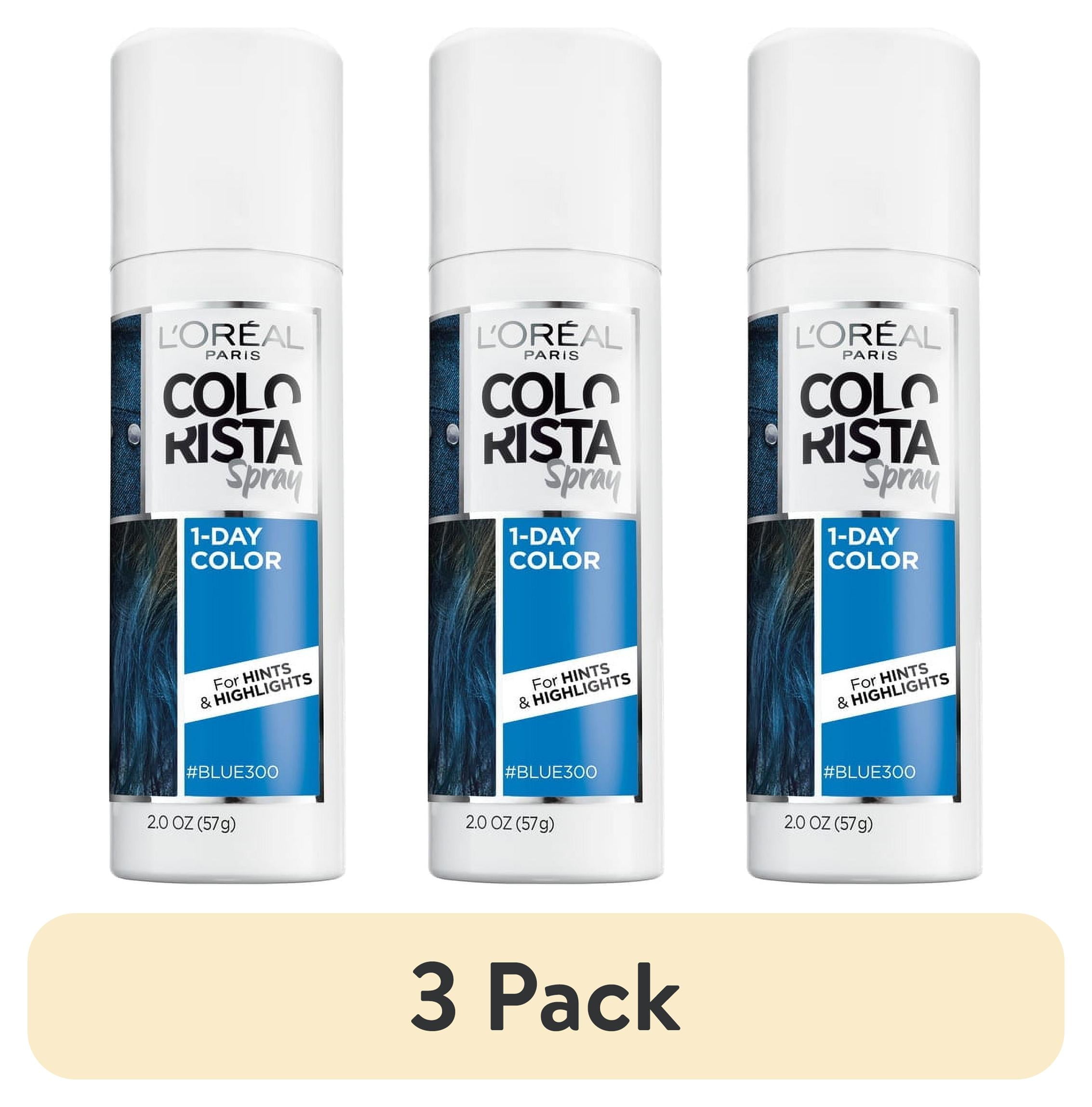 (3 pack) L'Oreal Paris Colorista Spray, Aerosol, Temporary Hair Color ...