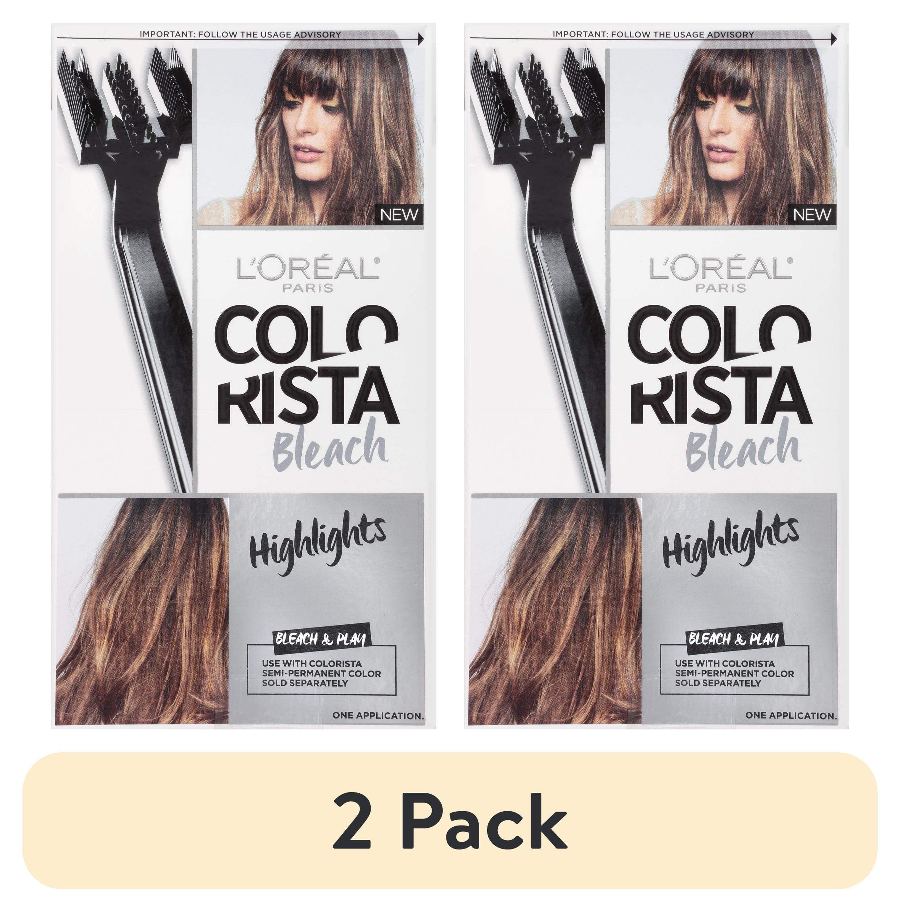 (2 pack) L'Oreal Paris Colorista Hair Bleach Highlights, Hair Color, 1 ...