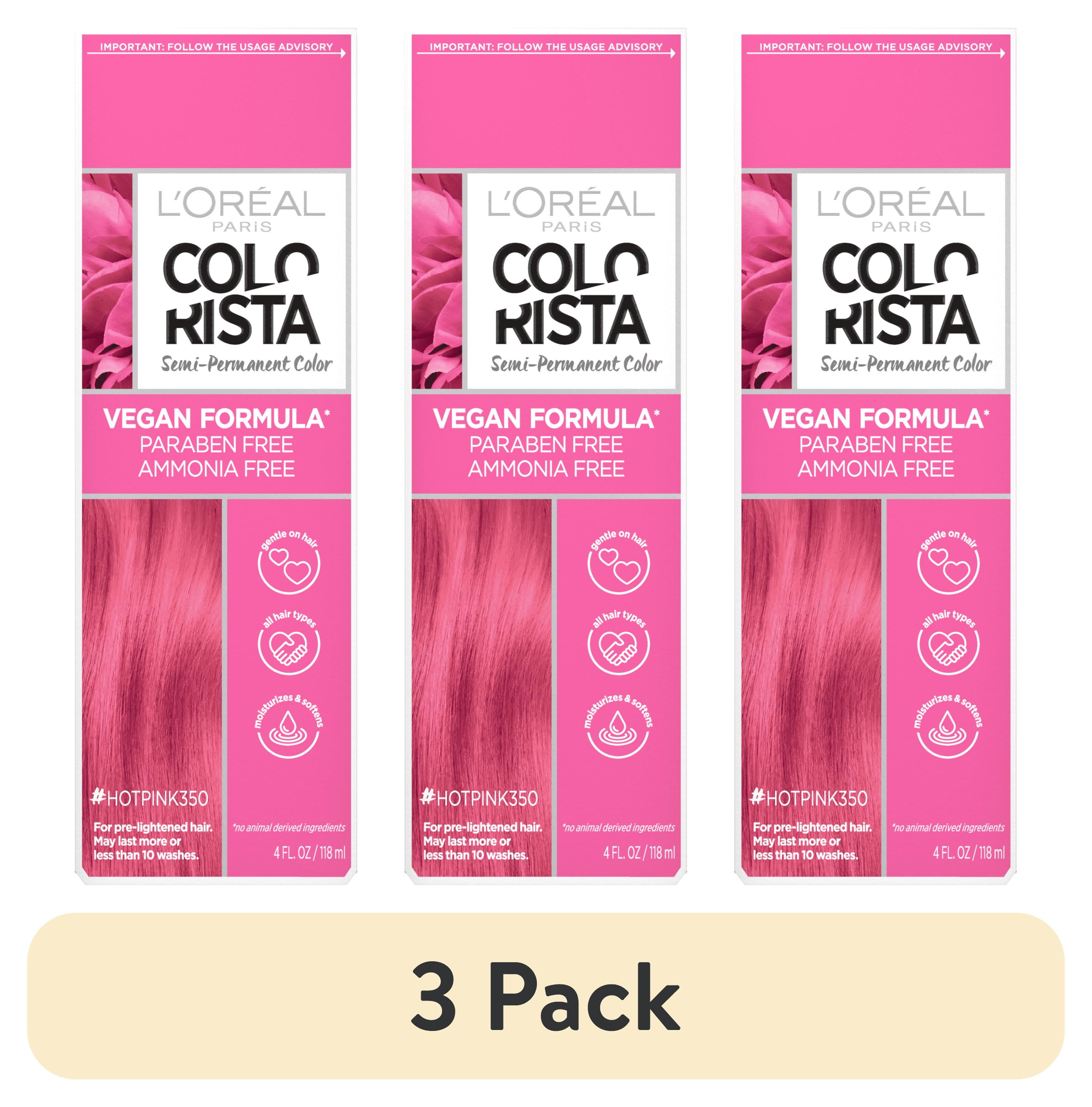 (3 pack) L'Oreal Paris Colorista Semi Permanent Hair Color, Light ...