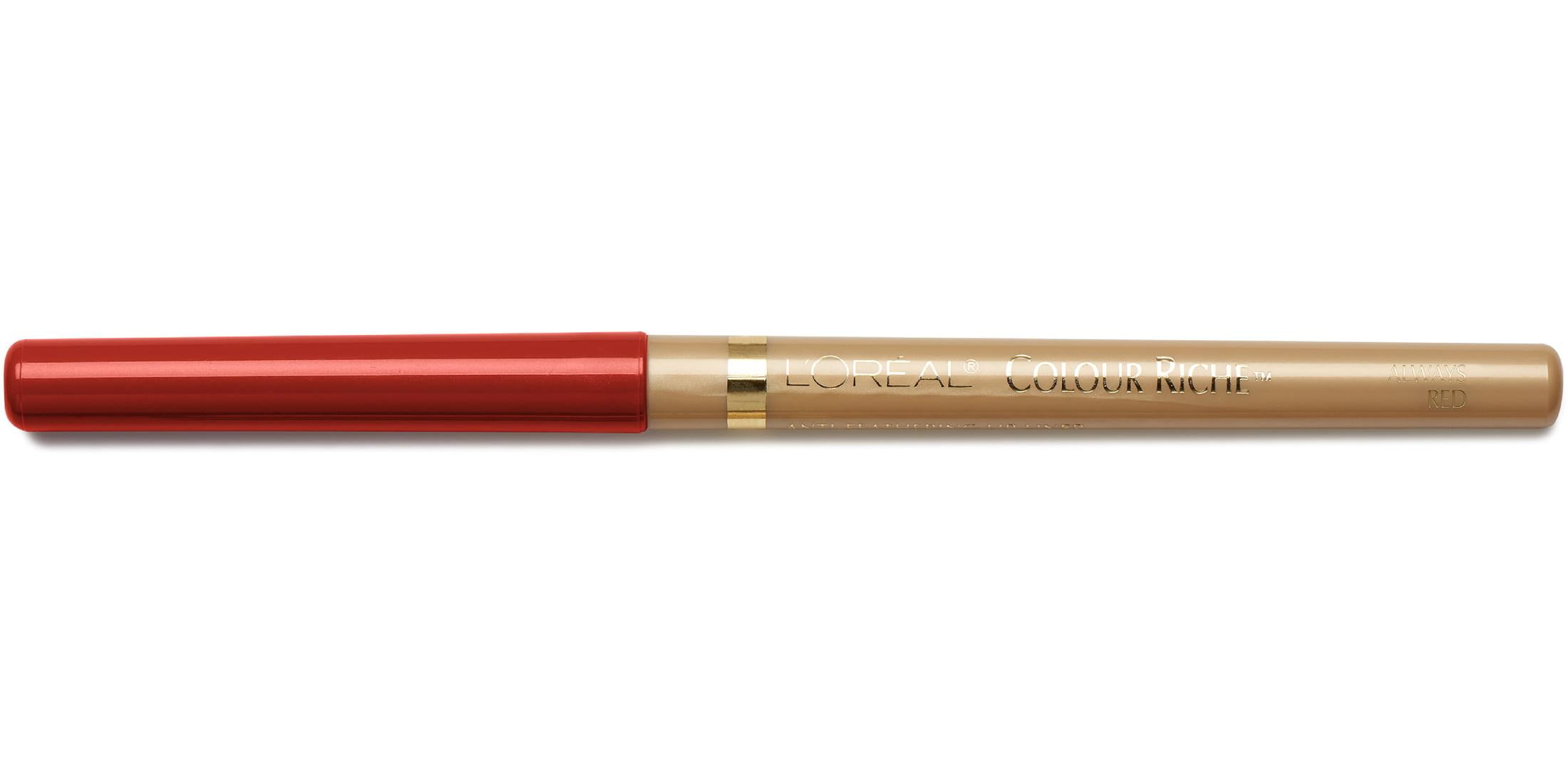 L'Oreal Paris Colour Riche Lip Liner, Always Red 765 - Walmart.com