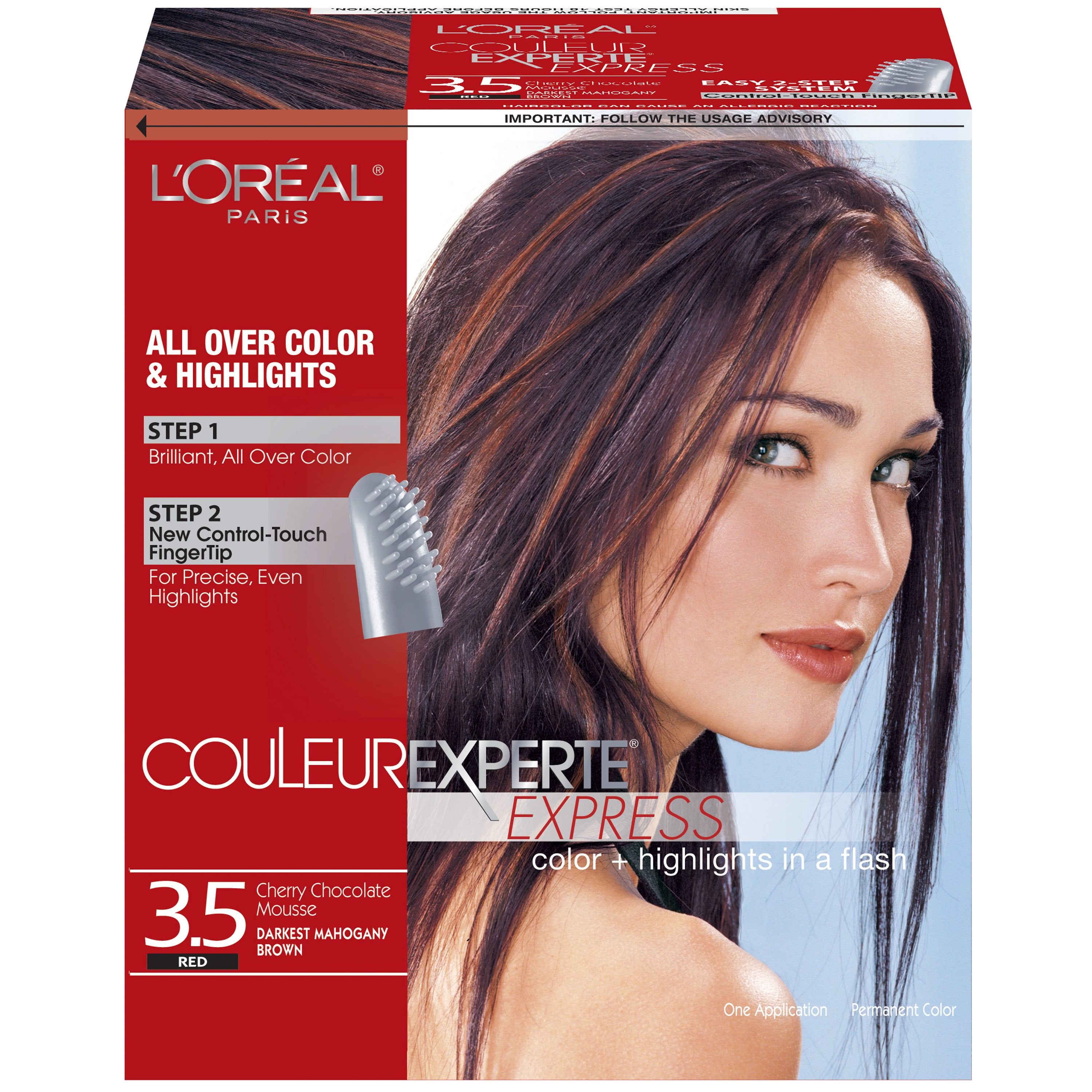 L'Oreal Paris Couleur Experte Hair Dye, 3.5 Dark Mahogany Brown ...