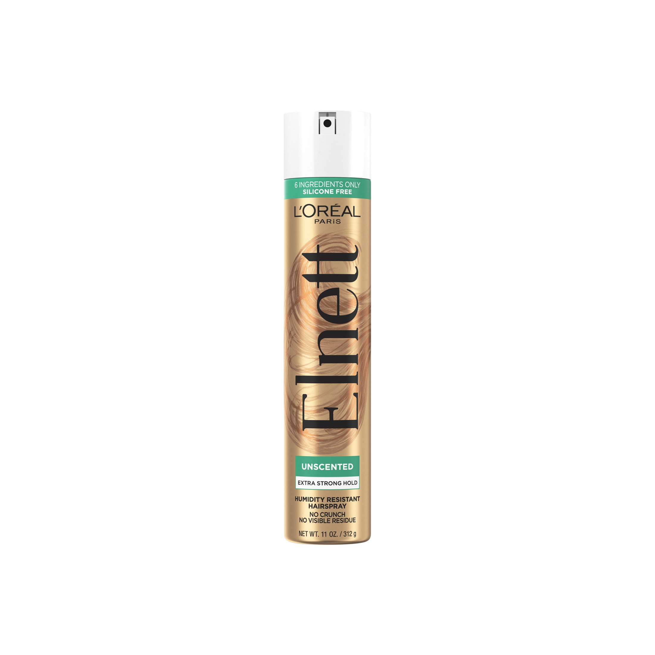 L‚ÄôOr√©al Paris Elnett Satin Unscented Hairspray, Extra Strong Hold ...