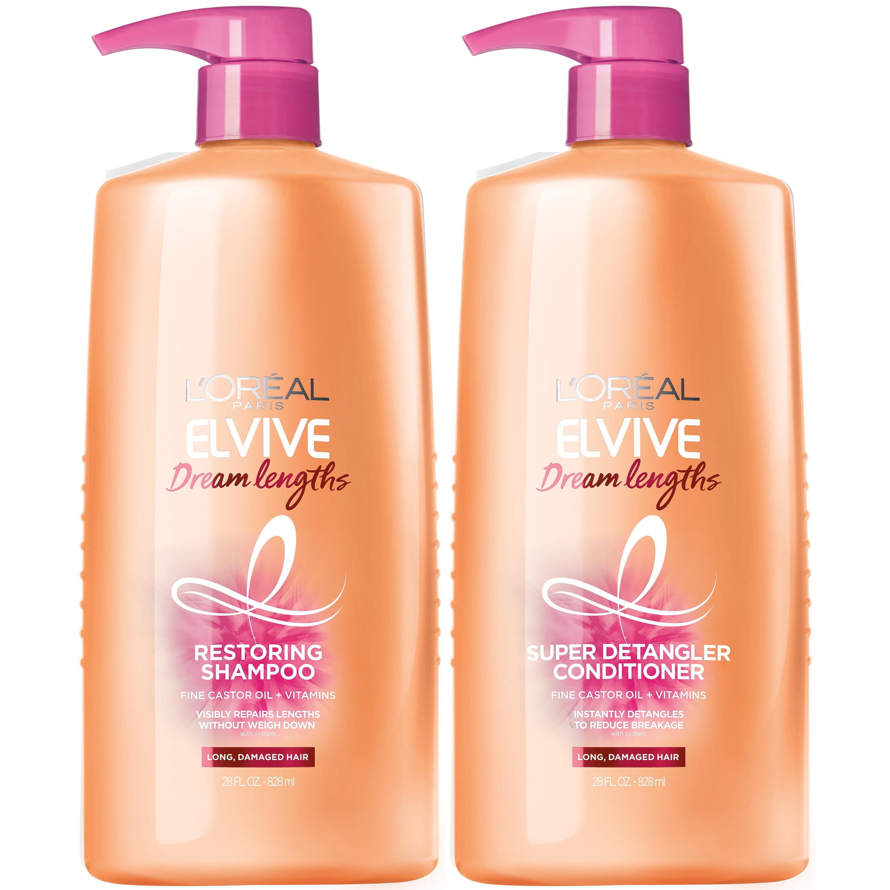 L'Oreal Paris Elvive Dream Lengths Restoring Shampoo and Detangler ...