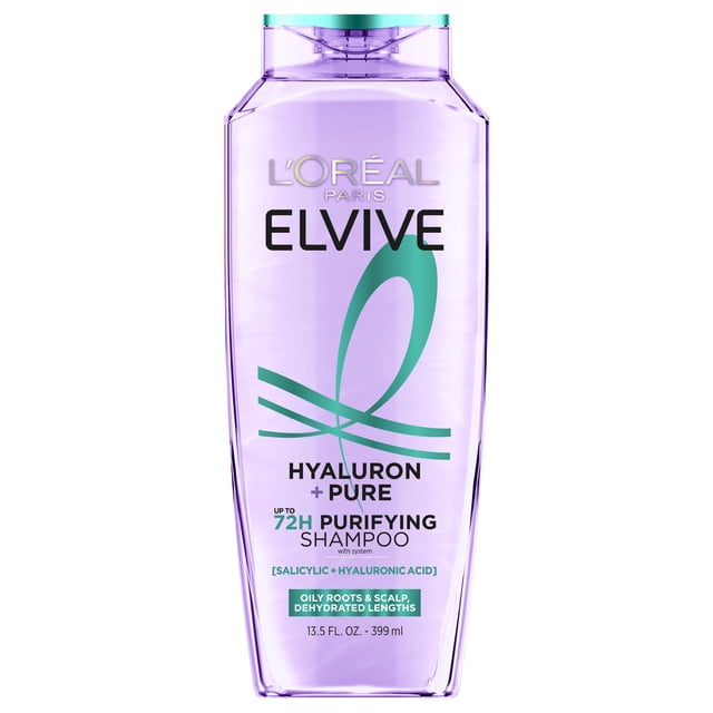L'Oreal Paris Elvive Hyaluron Pure Moisturizing Shampoo for Oily Hair ...