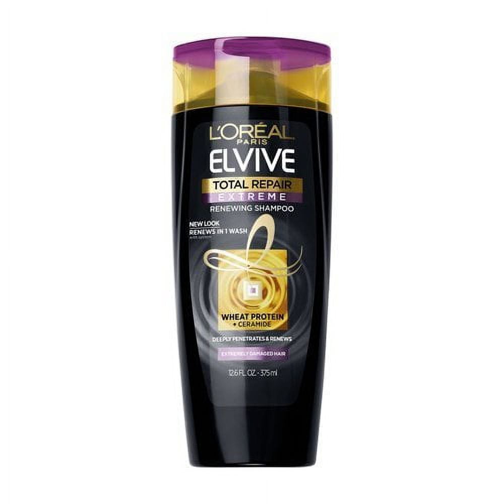 L'Oreal Paris Elvive Shampoo for Extremely Damaged Hair, Total Repair ...