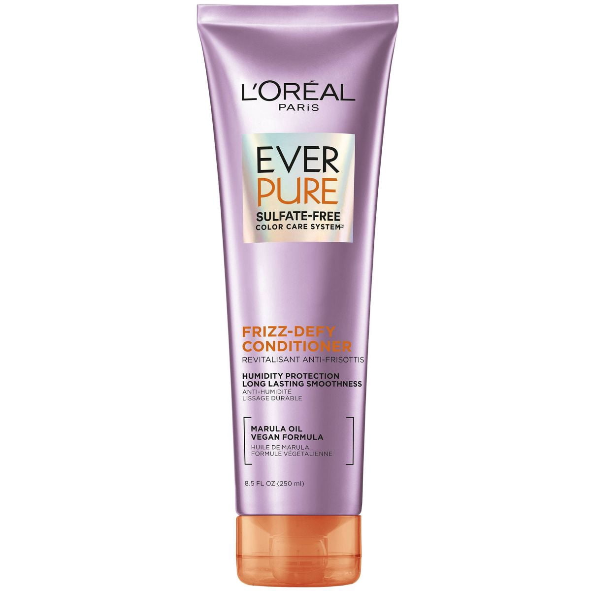 L'Oreal Paris EverPure Frizz-Defy Sulfate Free Shampoo with Marula Oil ...