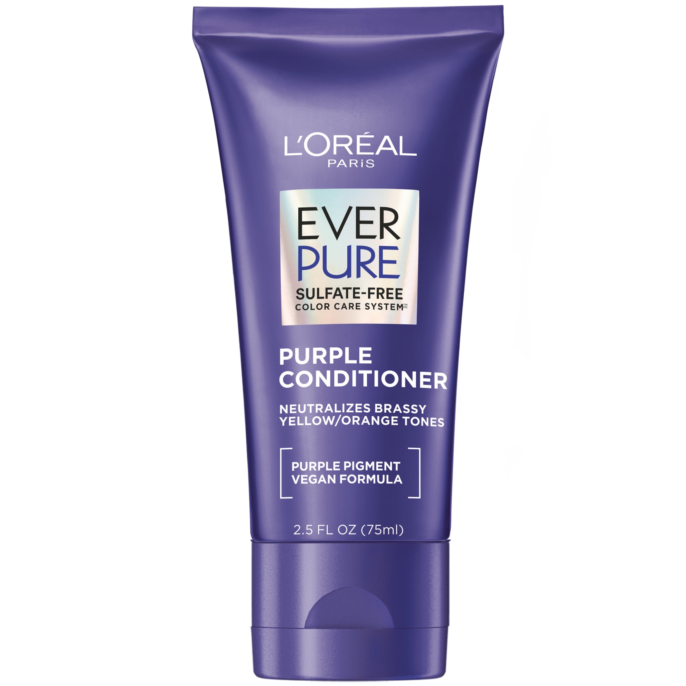 L'Oreal Paris EverPure Sulfate Free Purple Conditioner, Anti-Brass, 2.5 ...