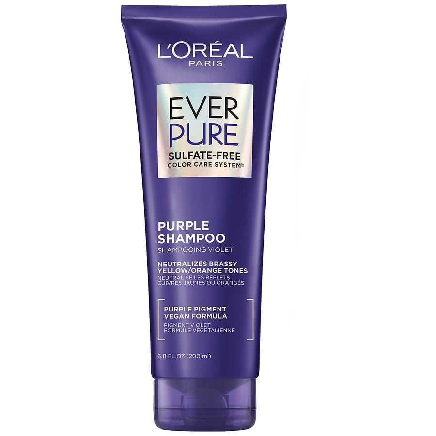 L'Oreal Paris Everpure Sulfate Free Purple Shampoo for Colored Hair 6.8 fl oz - Walmart.com