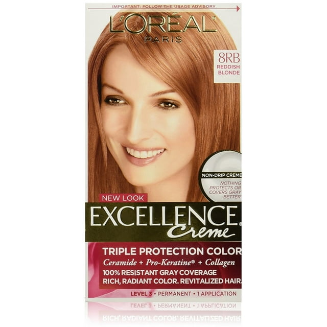 L'Oreal Paris Excellence Créme Permanent Hair Color, Medium Reddish ...