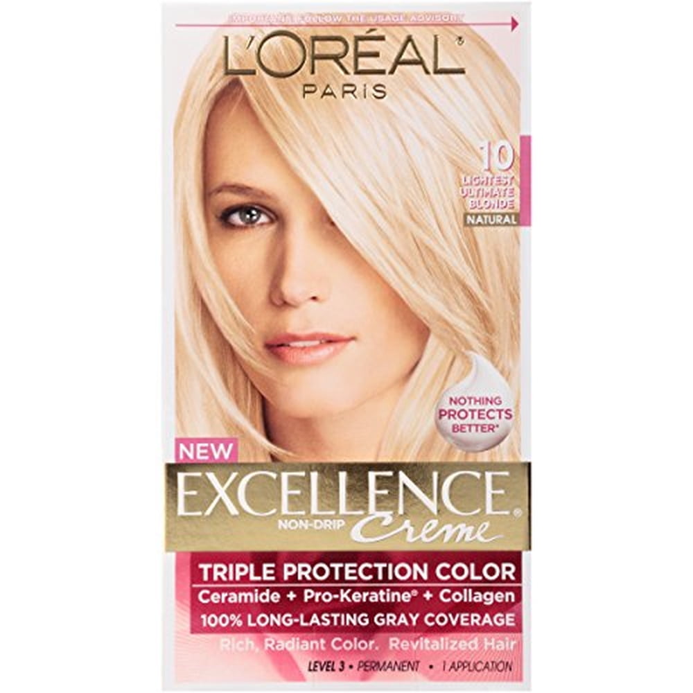 L Oreal Paris Excellence Creme Permanent Hair Color 10 Lightest ...