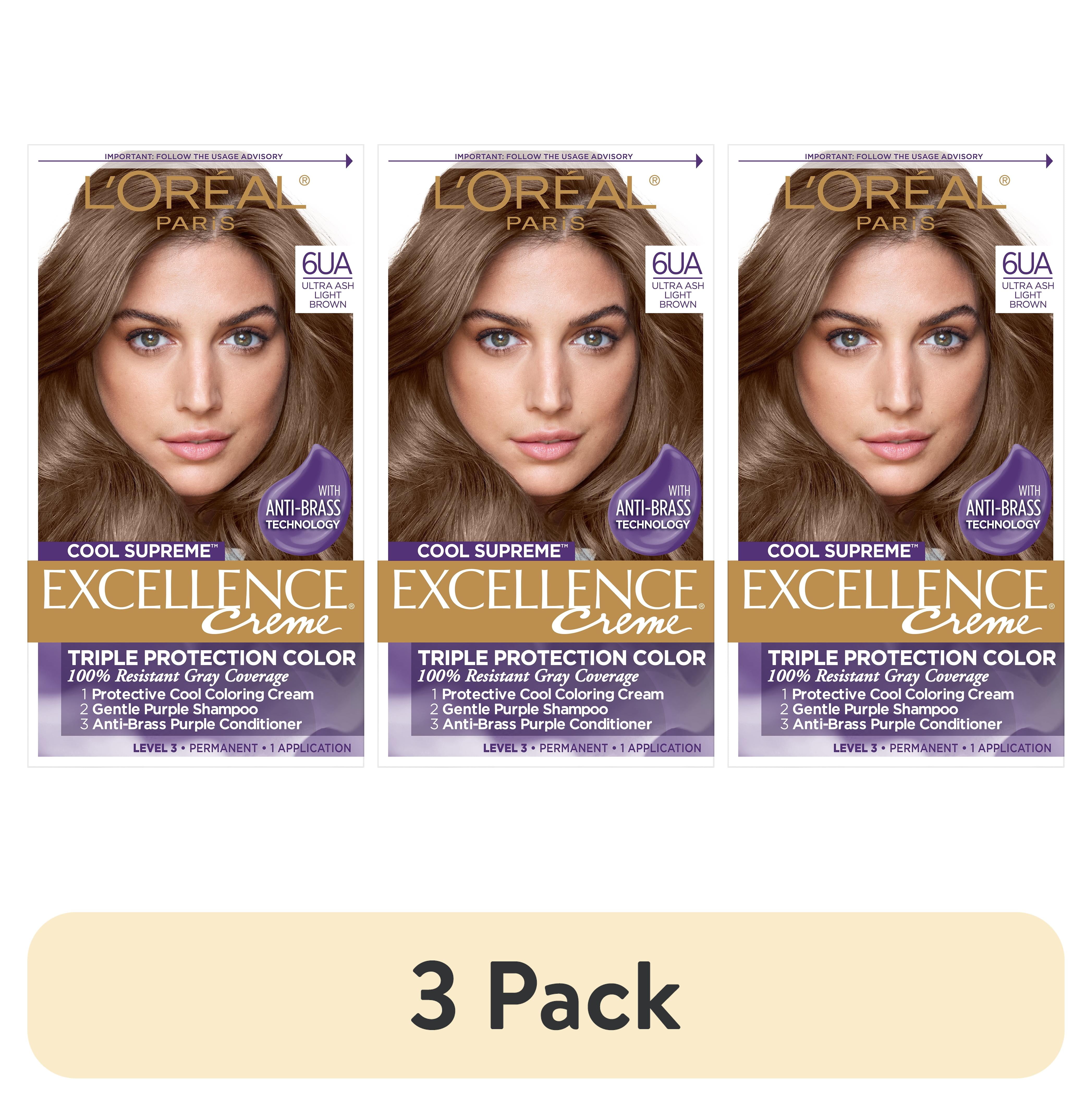 (3 pack) L'Oreal Paris Excellence Cool Supreme Permanent Hair Color ...