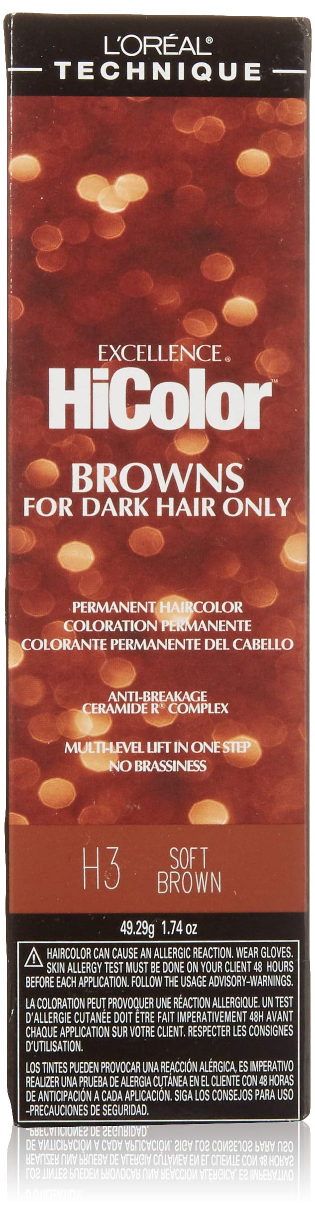 L'Oreal Paris Excellence HiColor Haircolor, Soft Brown, 1.74 Ounce ...