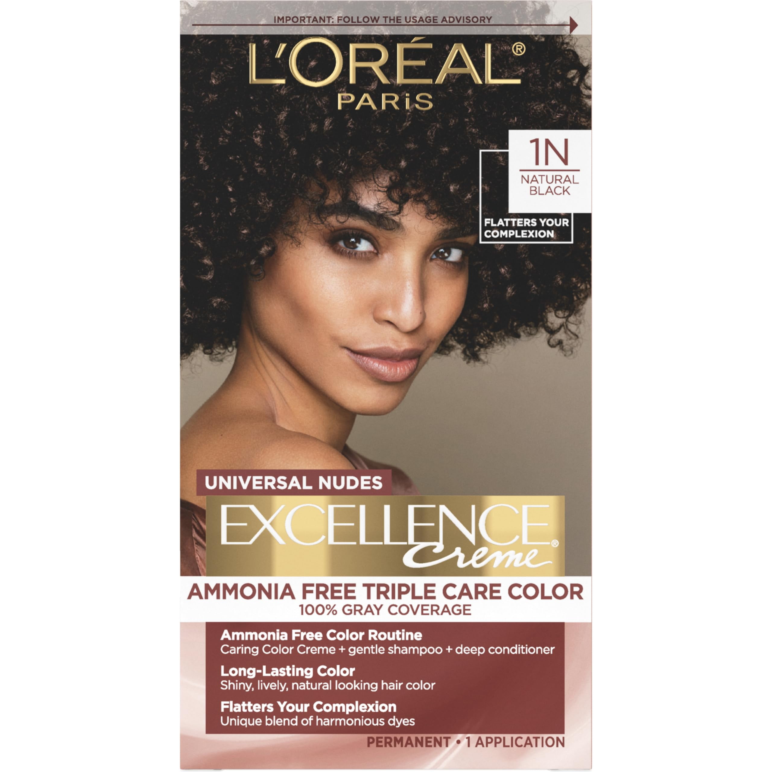 L’Oreal Paris Excellence Universal Nudes Permanent Hair Color, Ammonia ...