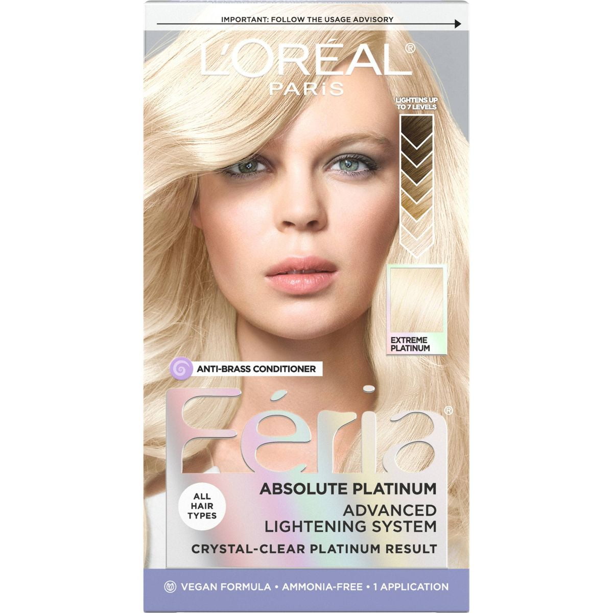 L'Oreal Paris Feria Advanced Lightening System Permanent Hair Color ...