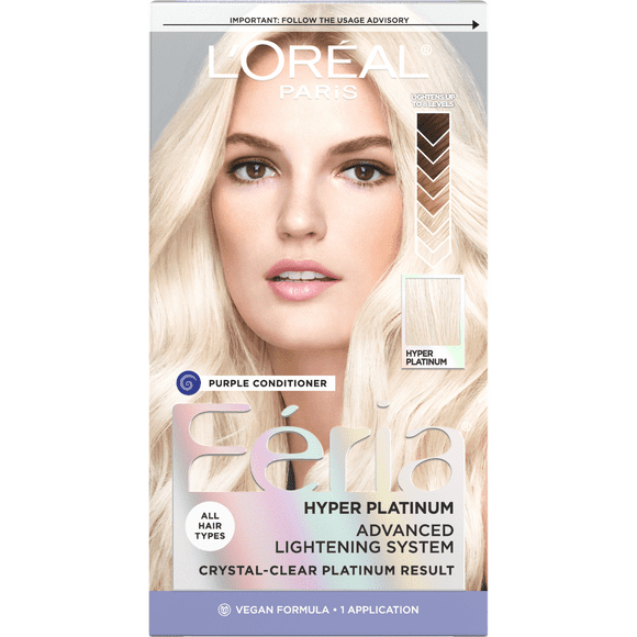 L'Oreal Paris Feria Hyper Platinum Hair Color Advanced Lightening ...
