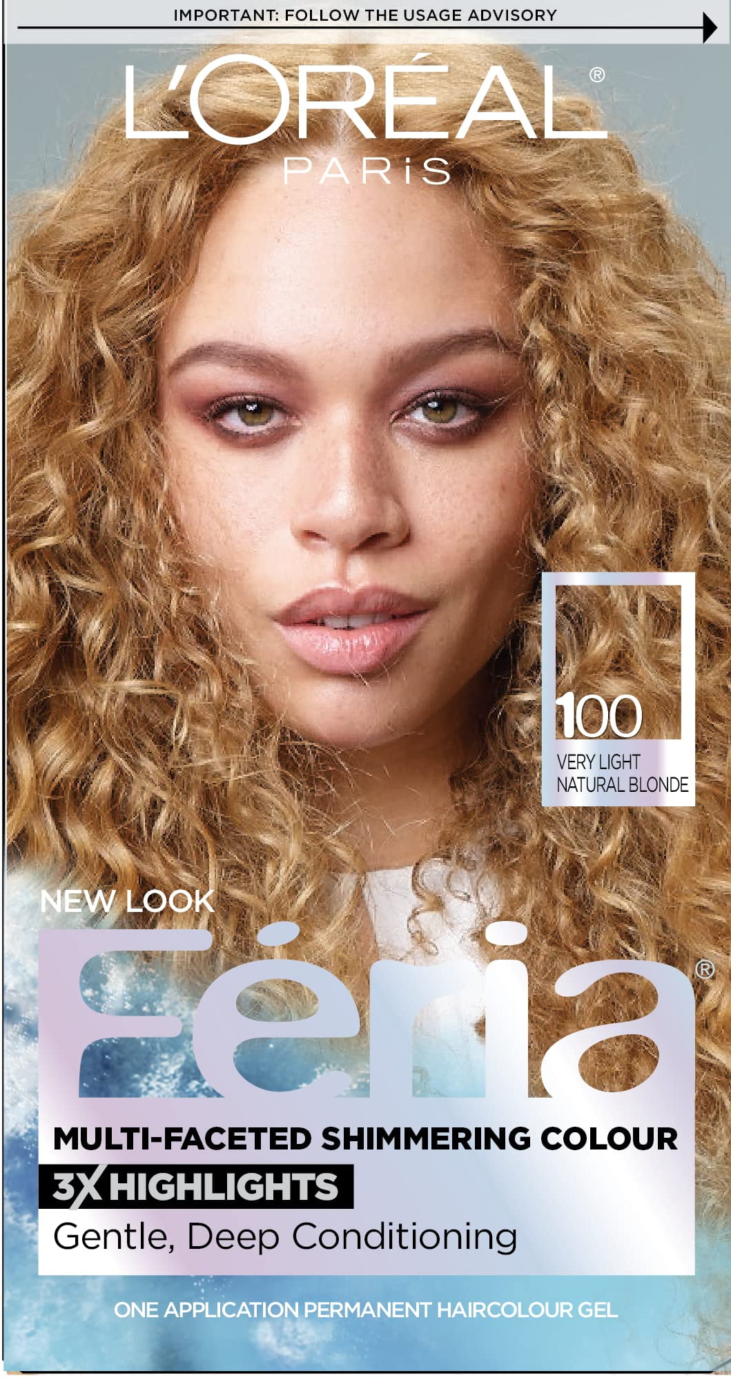 L'Oreal Paris Feria Shimmering Permanent Hair Color, 100 Pure Diamond ...