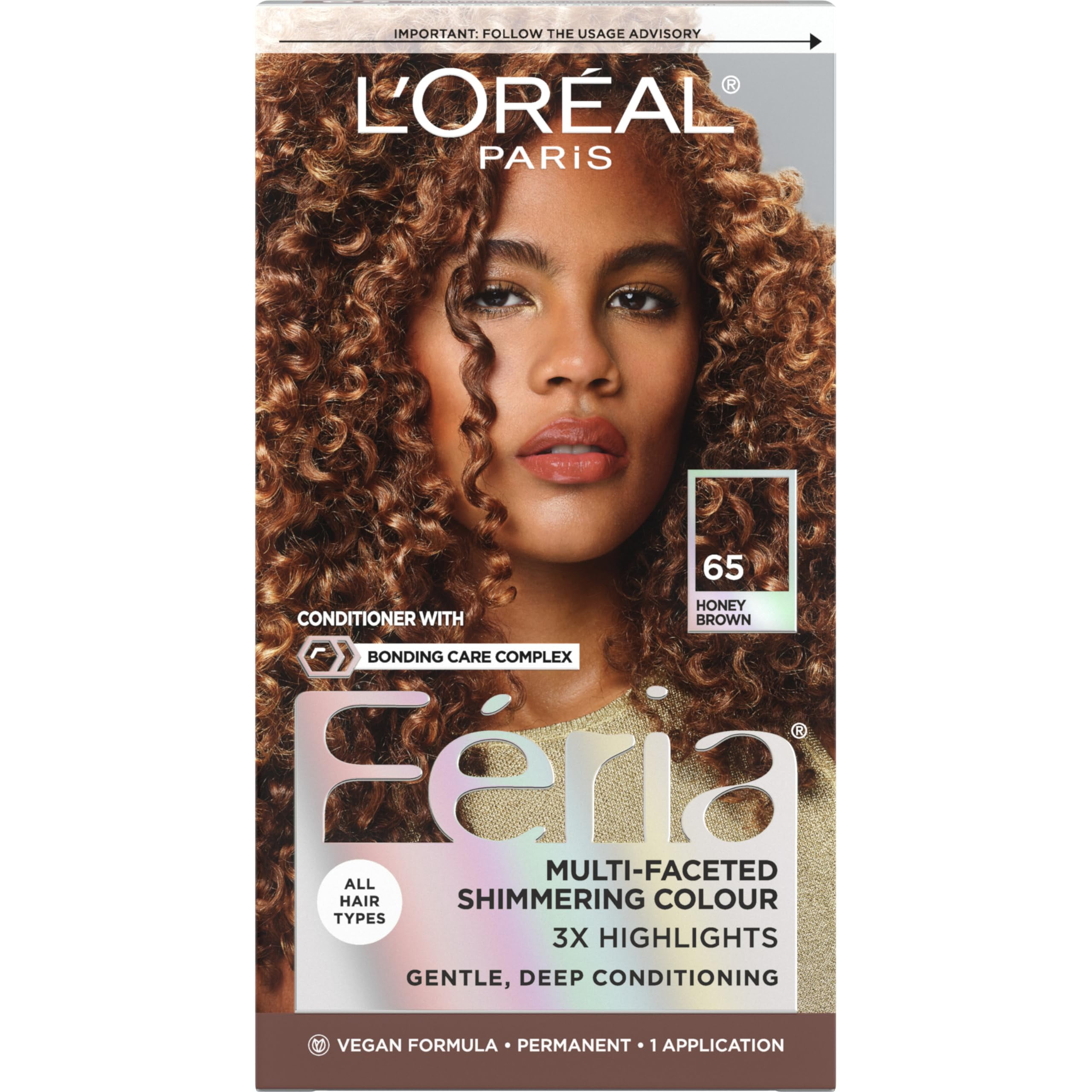 L’Oreal Paris Feria Multi-Faceted Shimmering Permanent Hair Color, High ...
