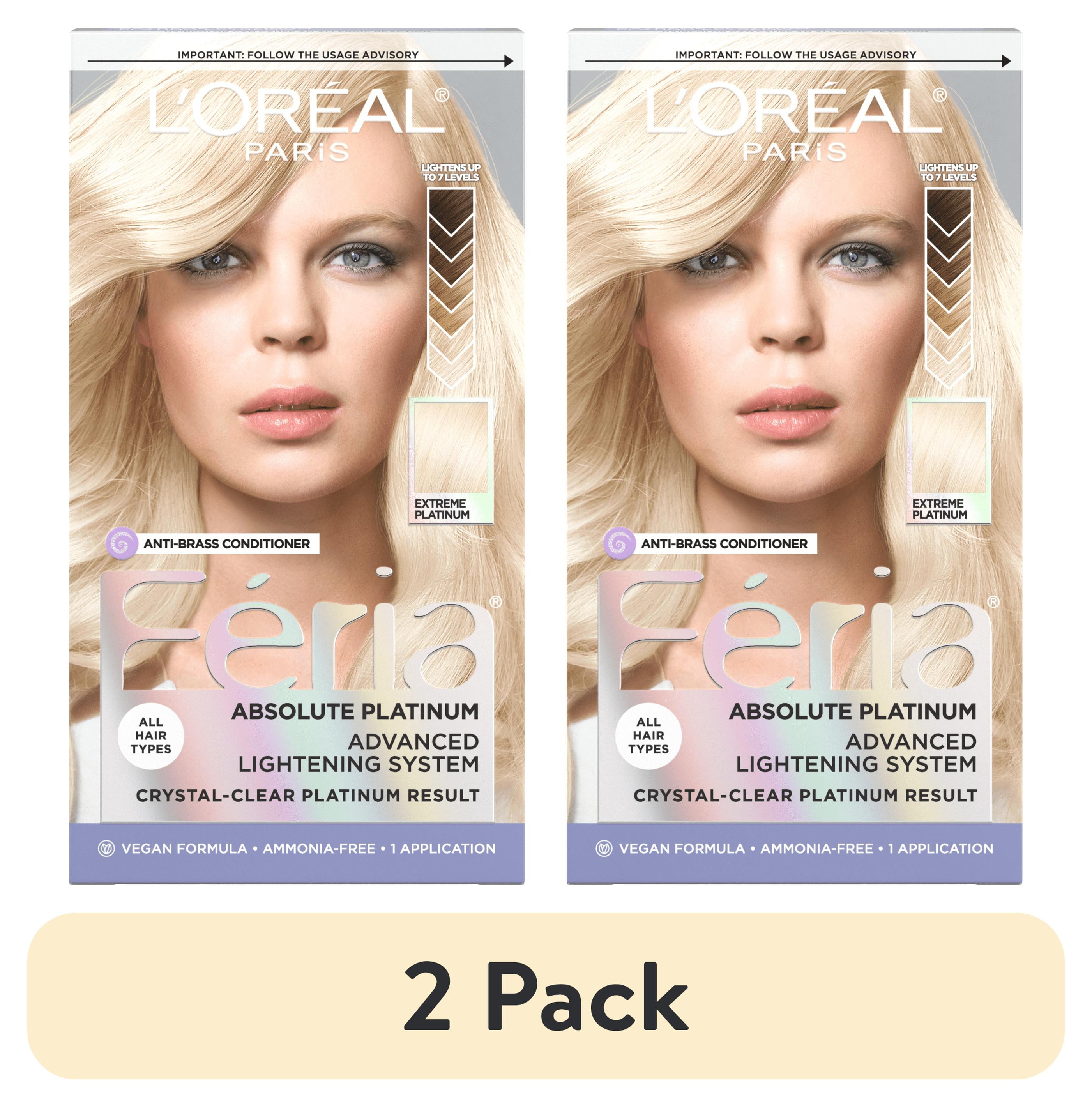 (2 pack) L'Oreal Paris Feria Lightening System Hair Color, Extreme ...