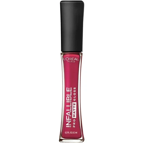 L'Oreal Paris Infallible Lip Pro Matte Gloss, 312 Rouge Envy, 0.21 fl ...