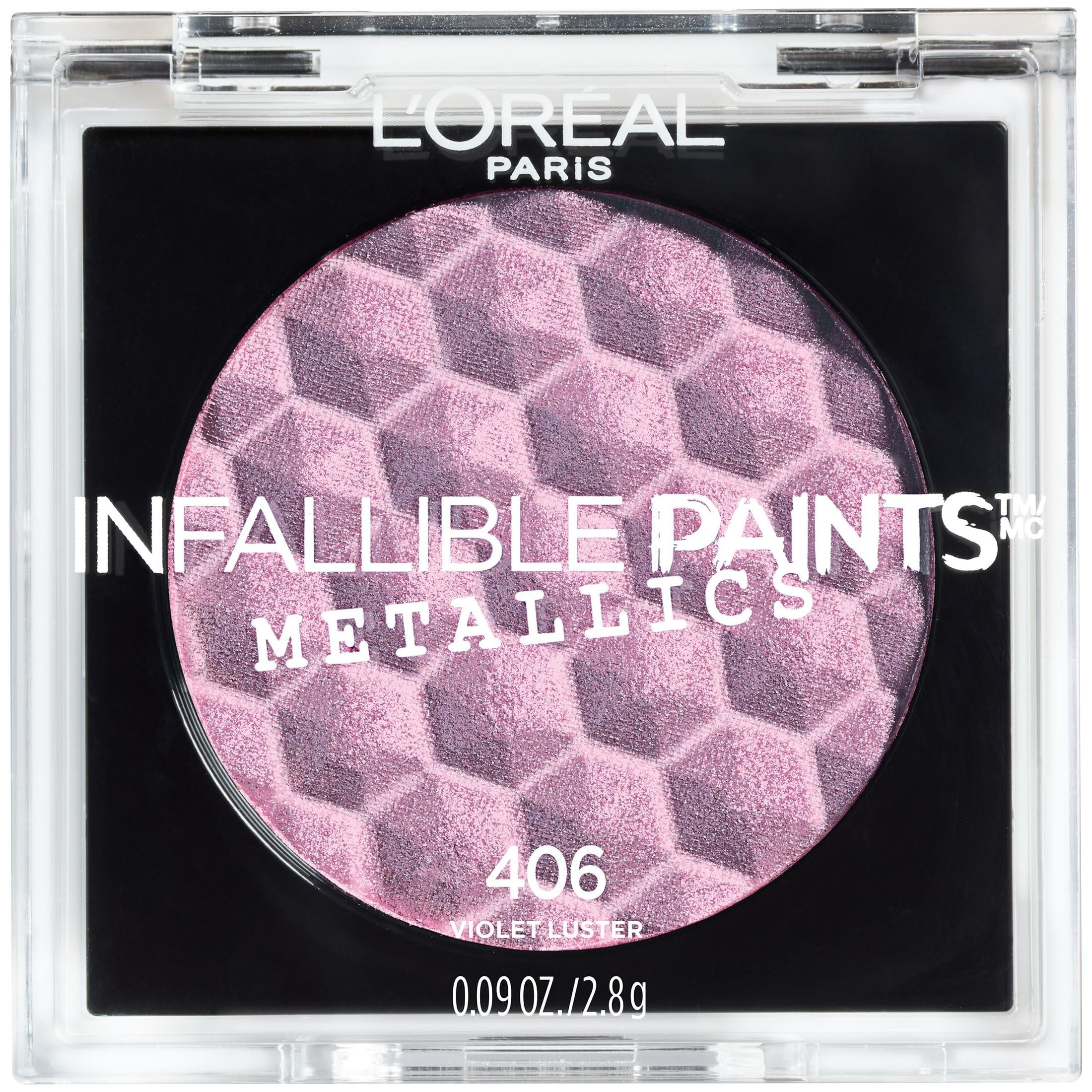 L'Oreal Paris Infallible Paints Eyeshadow Metallics, Violet Luster ...