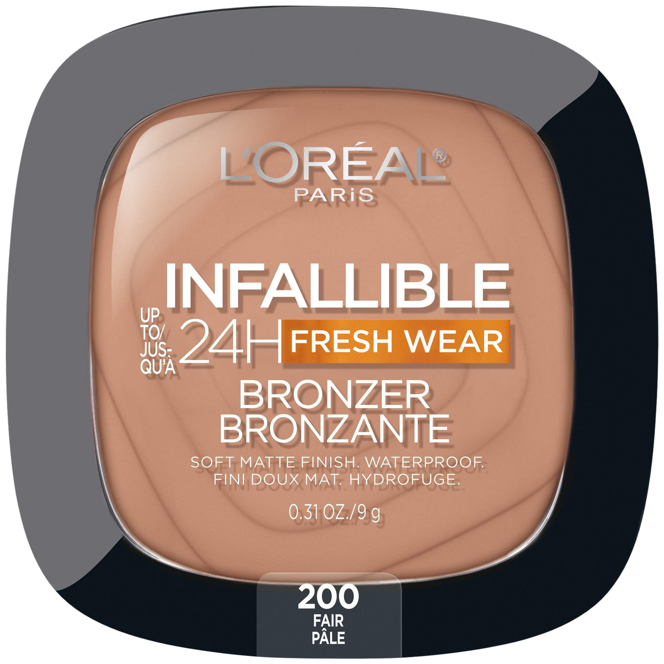 L'Oreal Paris Infallible Soft Matte Bronzer, Fair, 0.31 oz - Walmart.com