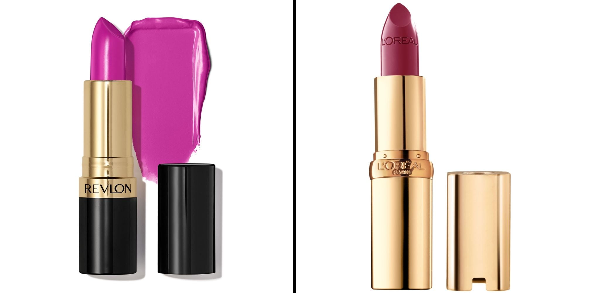 L'Oreal Paris Lipstick Paris.NY , 1 Count & Revlon Super Lustrous ...