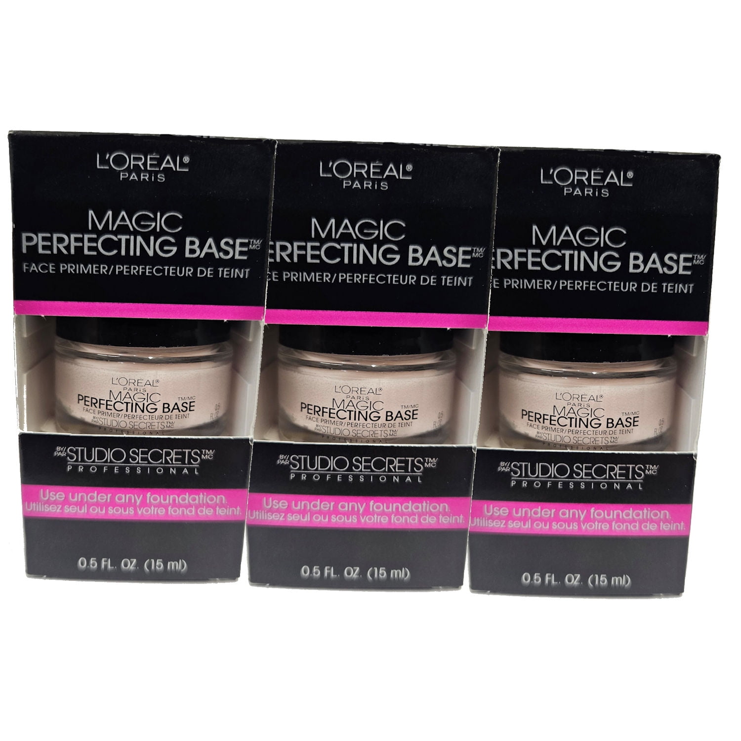 L'Oreal Paris Magic Perfecting Base Face Primer, Silky 0.5oz Formula, Minimizes Pores & Fine ...