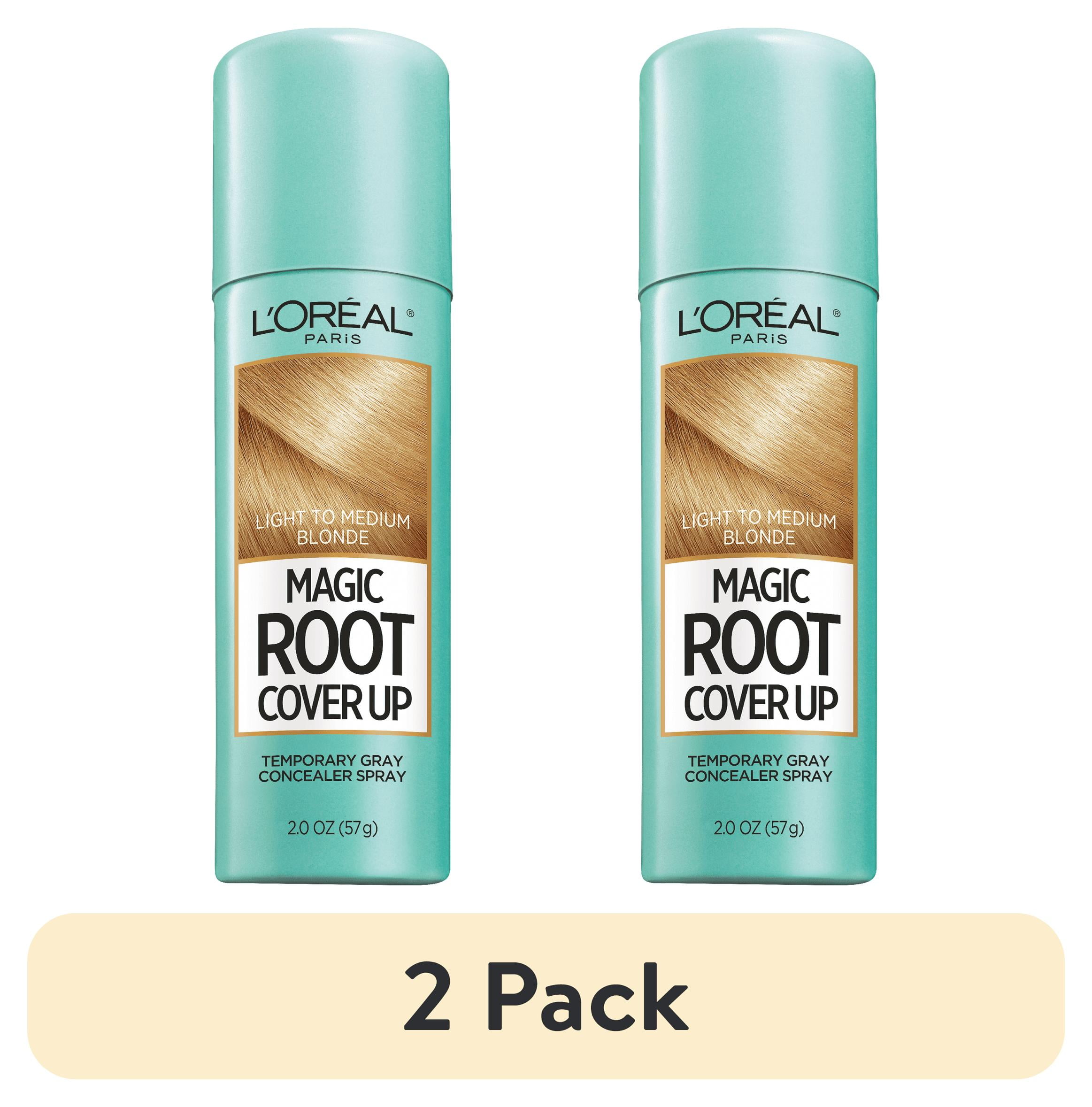 (2 pack) L'Oreal Paris Magic Root Cover Up Concealer Spray, 03 Light To ...
