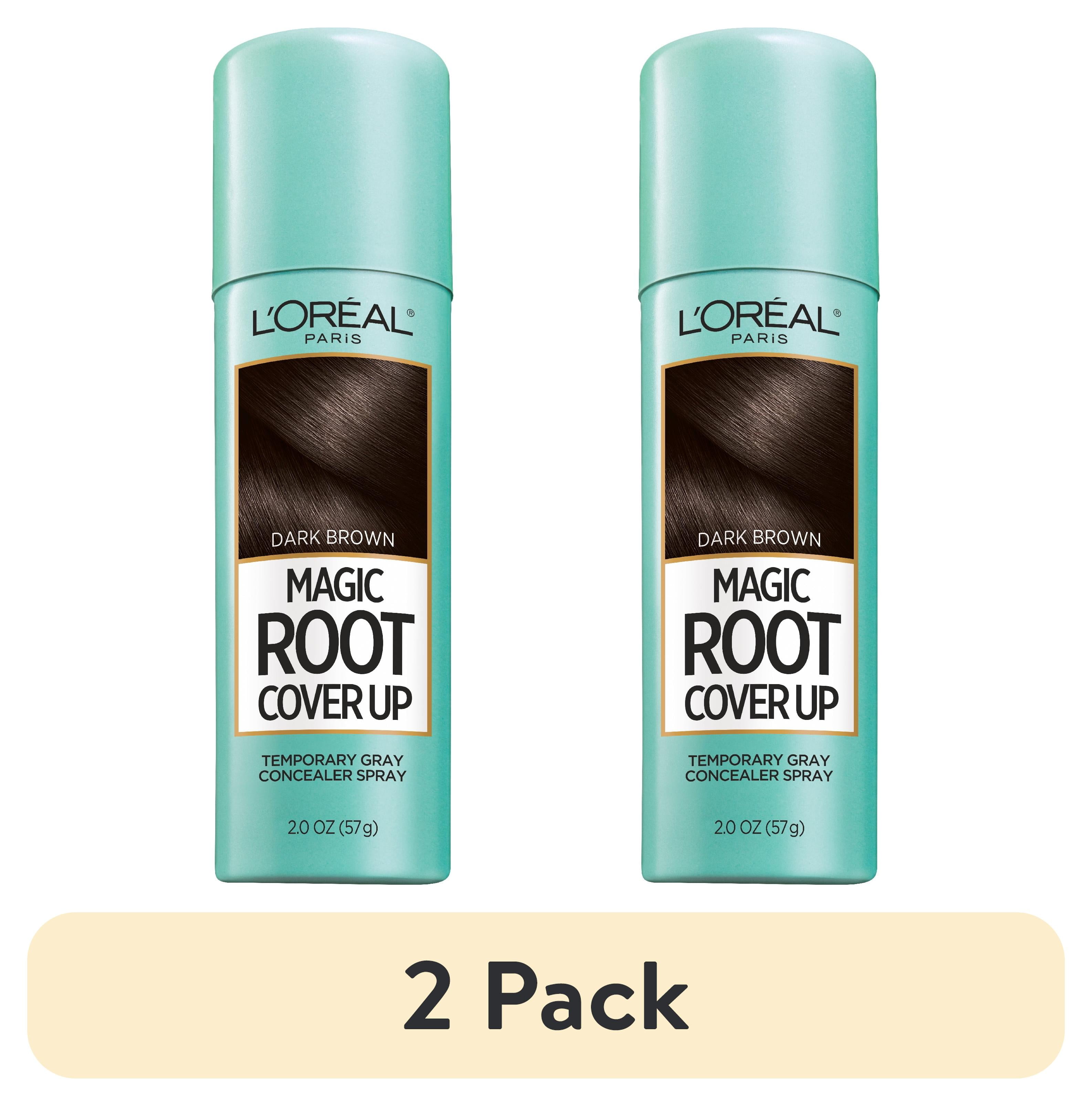 L Oreal Paris Magic Root Cover Up Temporary Gray Concealer Spray Dark Brown Aerosol 2 oz