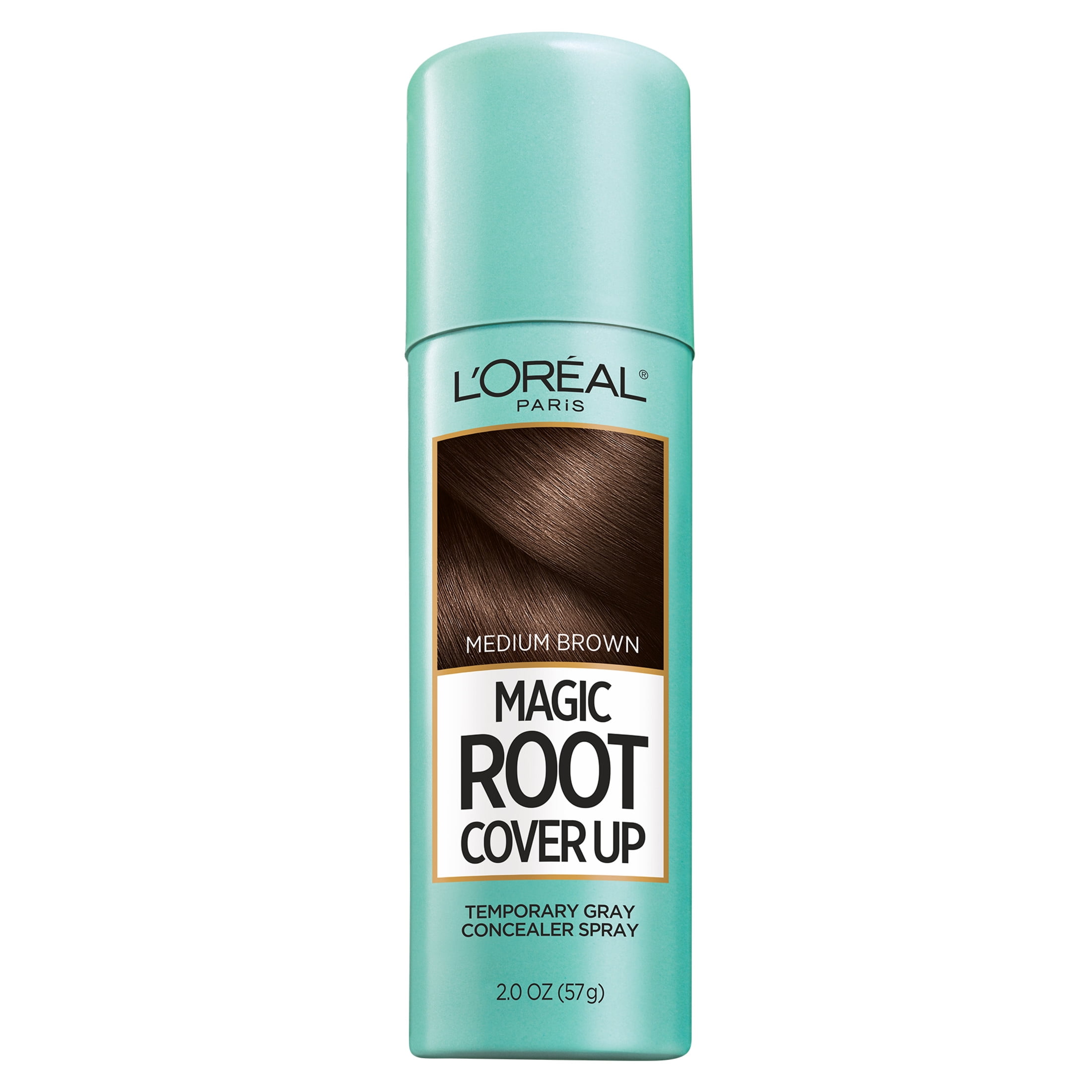 L'Oreal Paris Magic Root Cover Up Gray Concealer Spray Medium Brown ...
