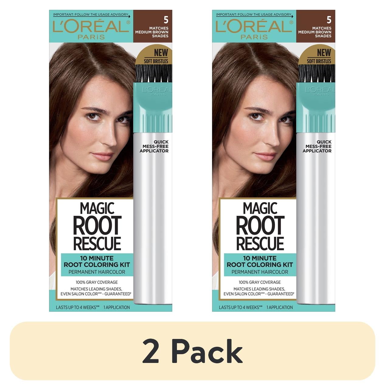 (2 pack) L'Oreal Paris Magic Root Rescue 10 Minute Root Hair Coloring ...