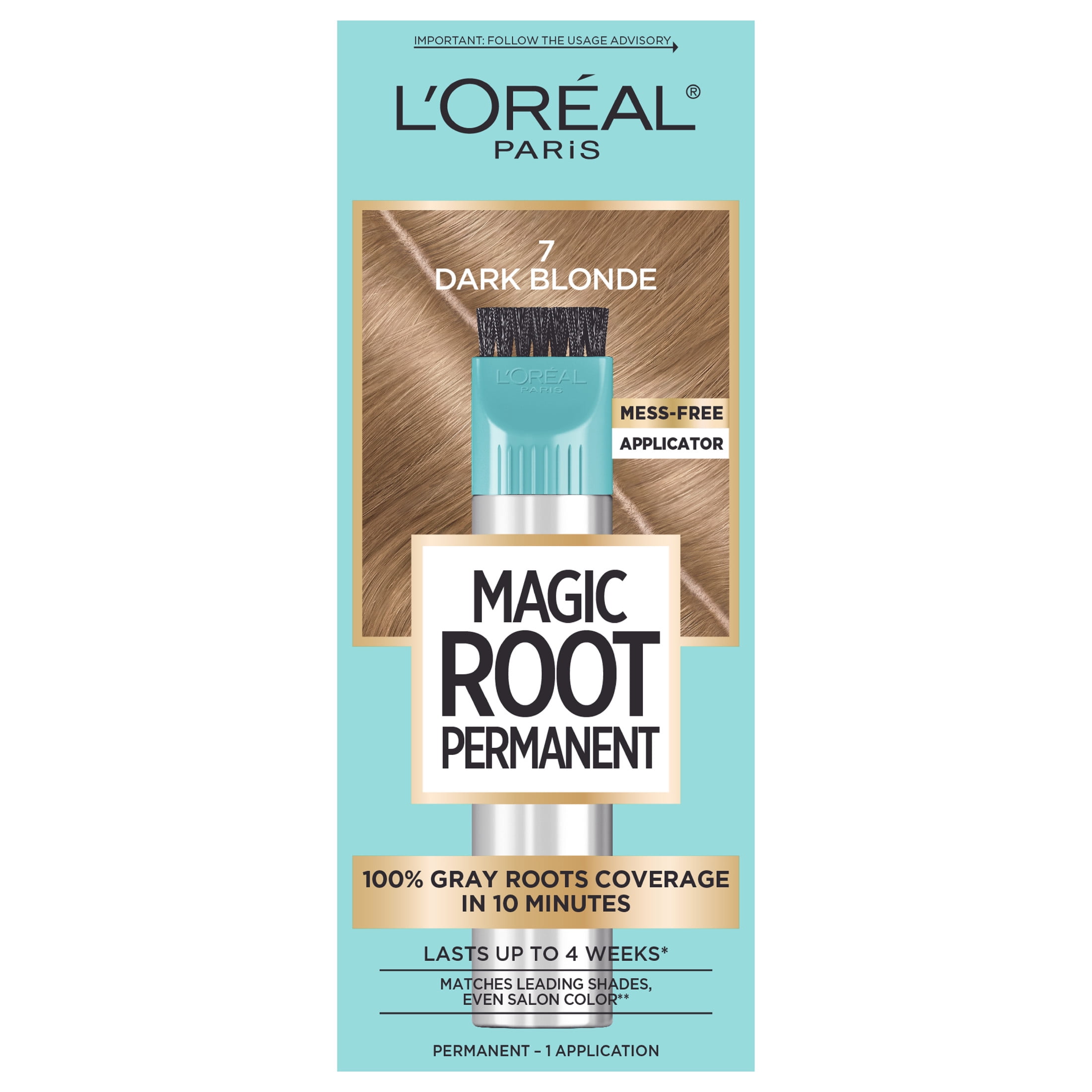 L'Oreal Paris Magic Root Rescue 7 Dark Blonde, Permanent Hair Color ...