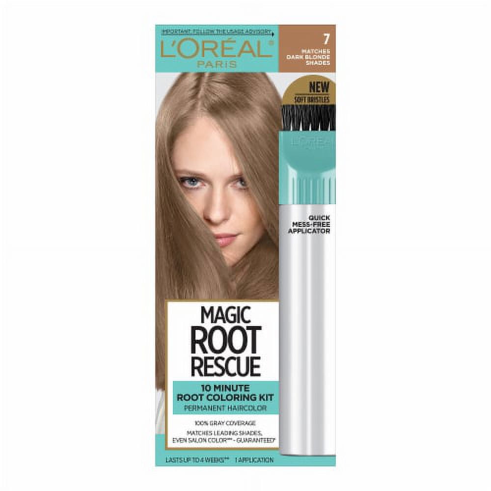 L'Oreal Paris Magic Root Rescue Root Coloring Kit Permanent 7 Dark ...