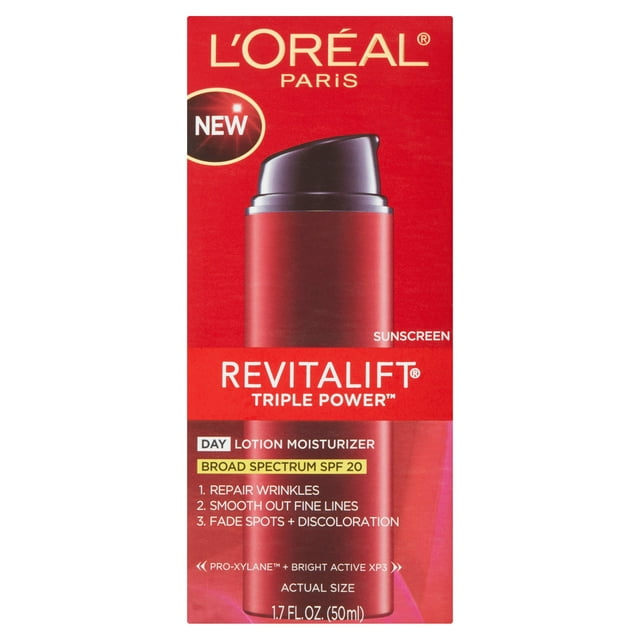 L'Oreal Paris Revitalift Triple Power Day Lotion SPF 20 HSA/FSA ...
