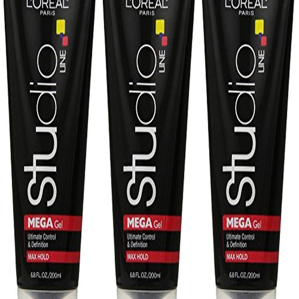 L'Oreal Paris Studio Line Mega Extreme Hold Hair Gel, 6.8oz (Pack of 3) - Walmart.com