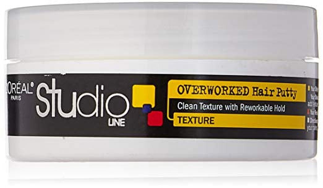 L'Oreal Paris Studio Overworked, Hair Putty Styling Gel, Texture and ...