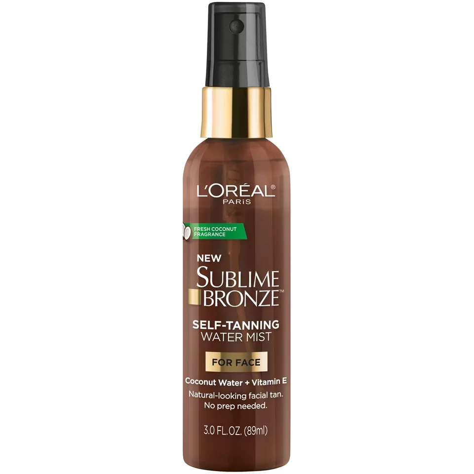 L'Oreal Paris Sublime Bronze Self-Tanning Facial Water Mist, Vitamin E ...