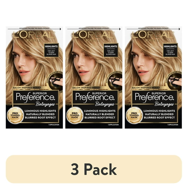 3 Pack Loreal Paris Superior Preference Balayage At Home