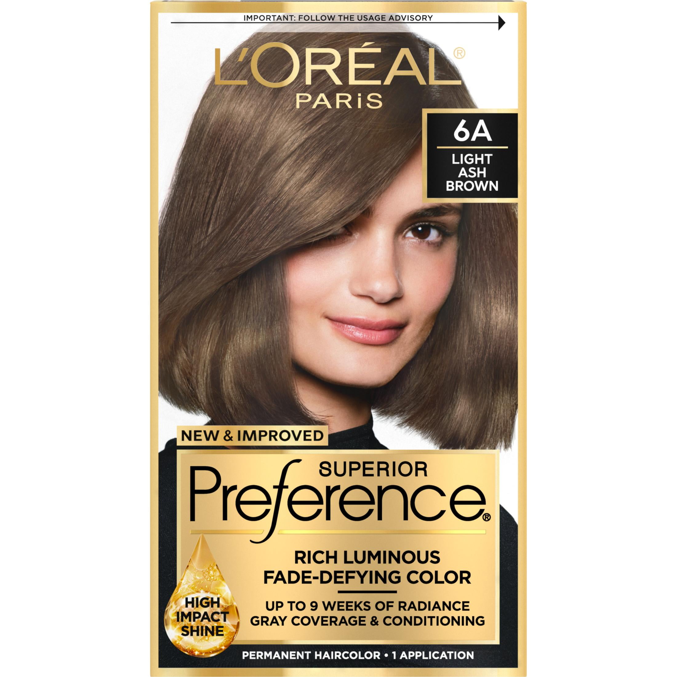 L'Oreal Paris Superior Preference Permanent Hair Color, 6AB Chic Auburn ...