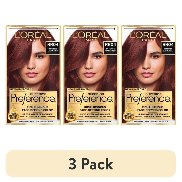 (3 pack) L'Oreal Paris Superior Preference Fade-Defying Permanent Hair ...