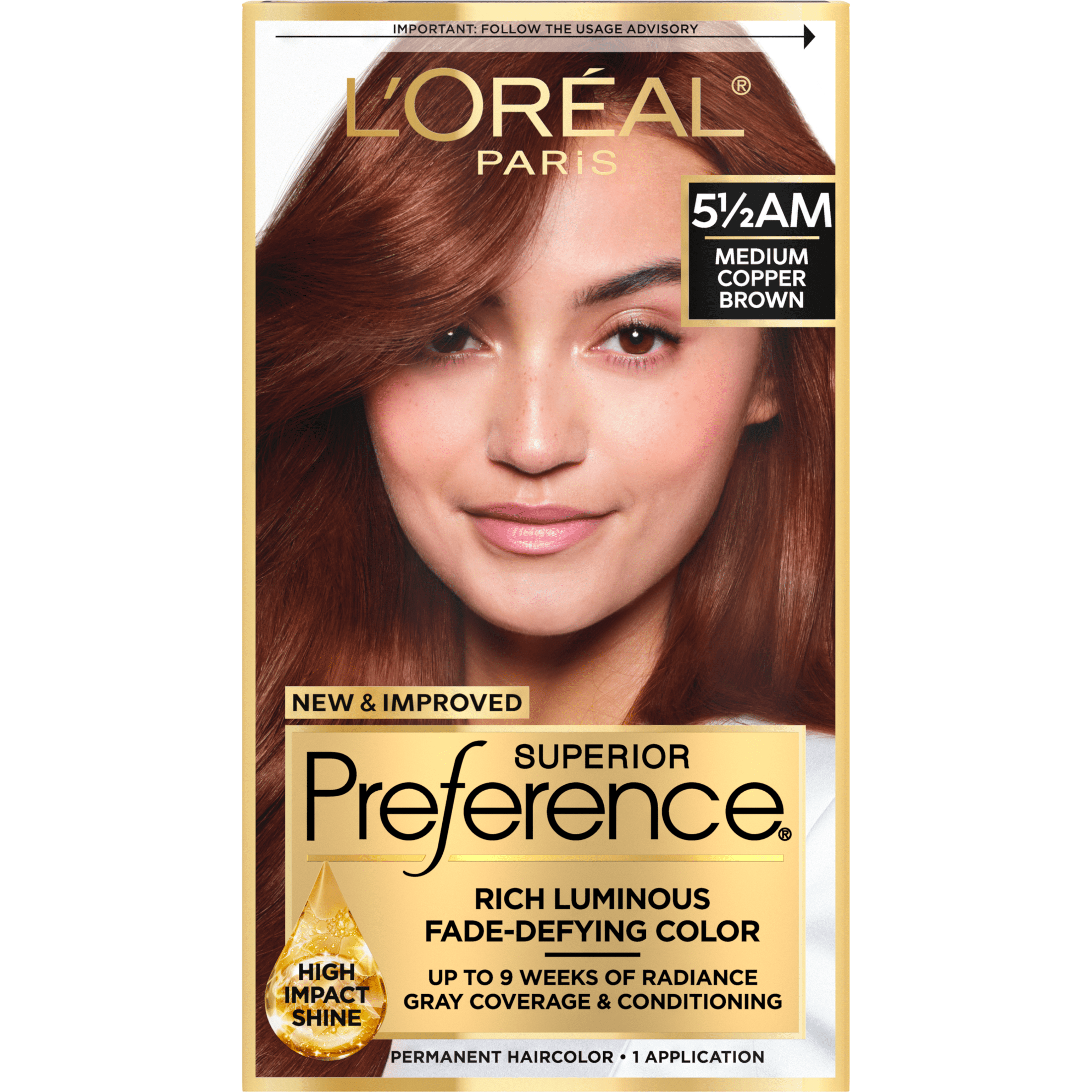 L'Oreal Paris Superior Preference Hair Dye, Permanent Shine, Medium ...