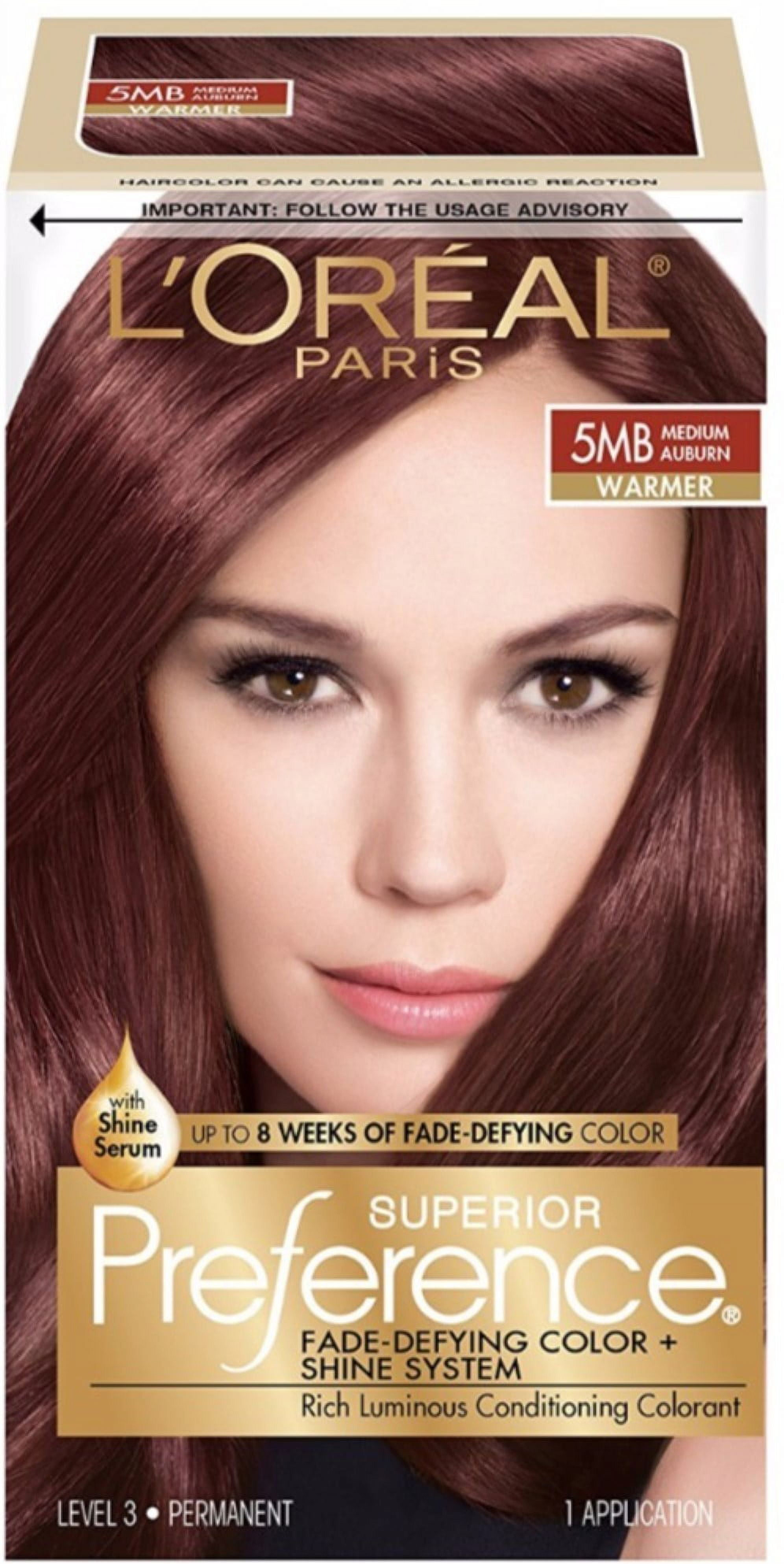 L'Oreal Paris Superior Preference Hair Color, Medium Auburn (Warmer ...