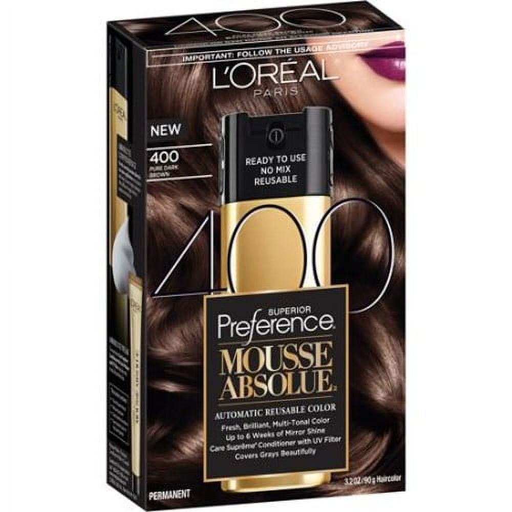 L'Oreal Paris Superior Preference Mousse Absolue Hair Color Kit, 500 ...