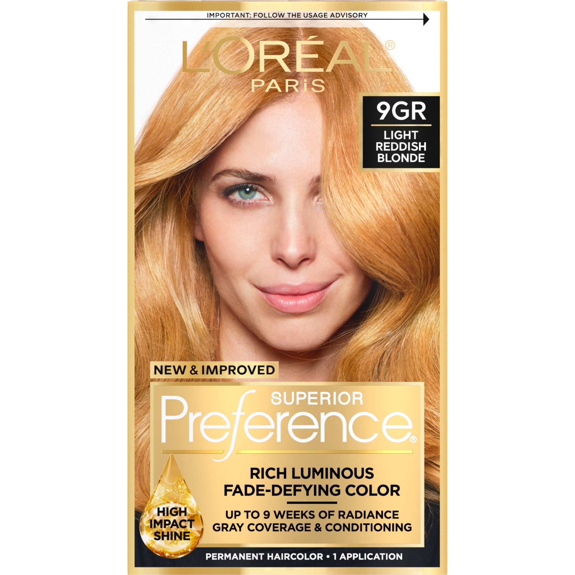 L'Oreal Paris Superior Preference 9GR Light Golden Reddish Blonde ...