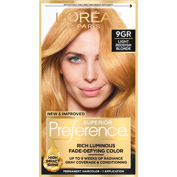 L'Oreal Paris Superior Preference 9GR Light Golden Reddish Blonde ...