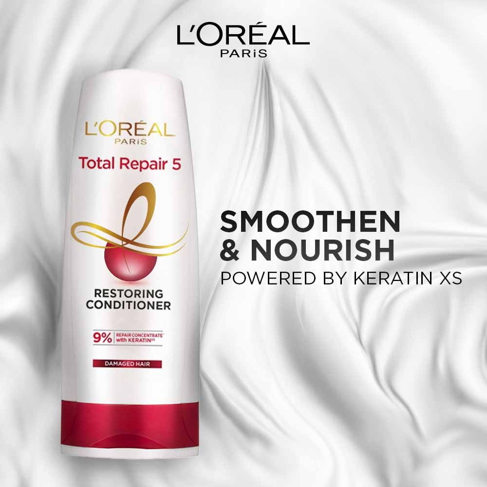 L'Oreal Paris Total Repair 5 Restoring Conditioner With Keratin XS For ...