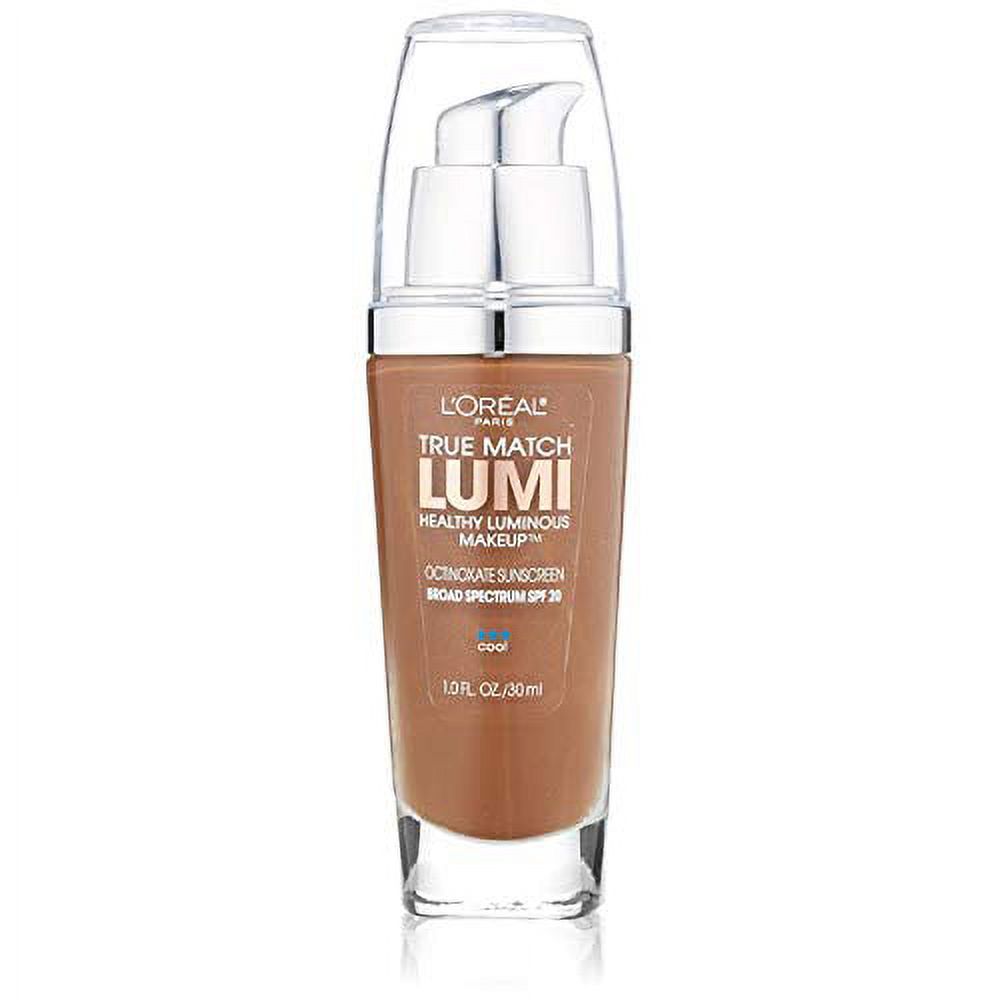 L'Oreal Paris True Match Lumi Healthy Luminous Makeup, C7-8 Nut Brown ...