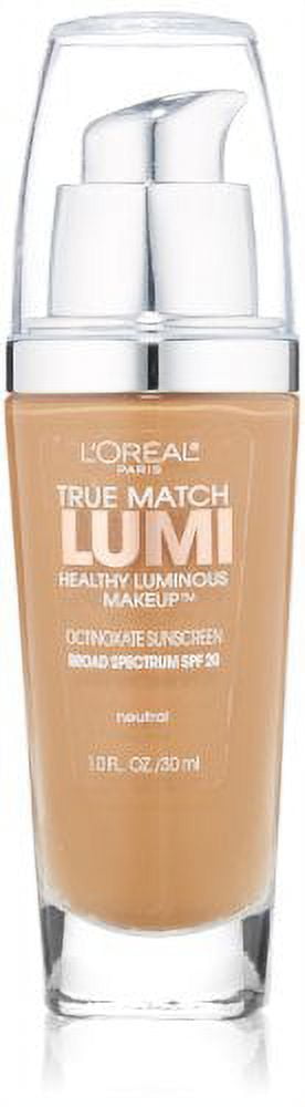 L'Oreal Paris True Match Lumi Healthy Luminous Makeup, N7-8 Classic Tan ...