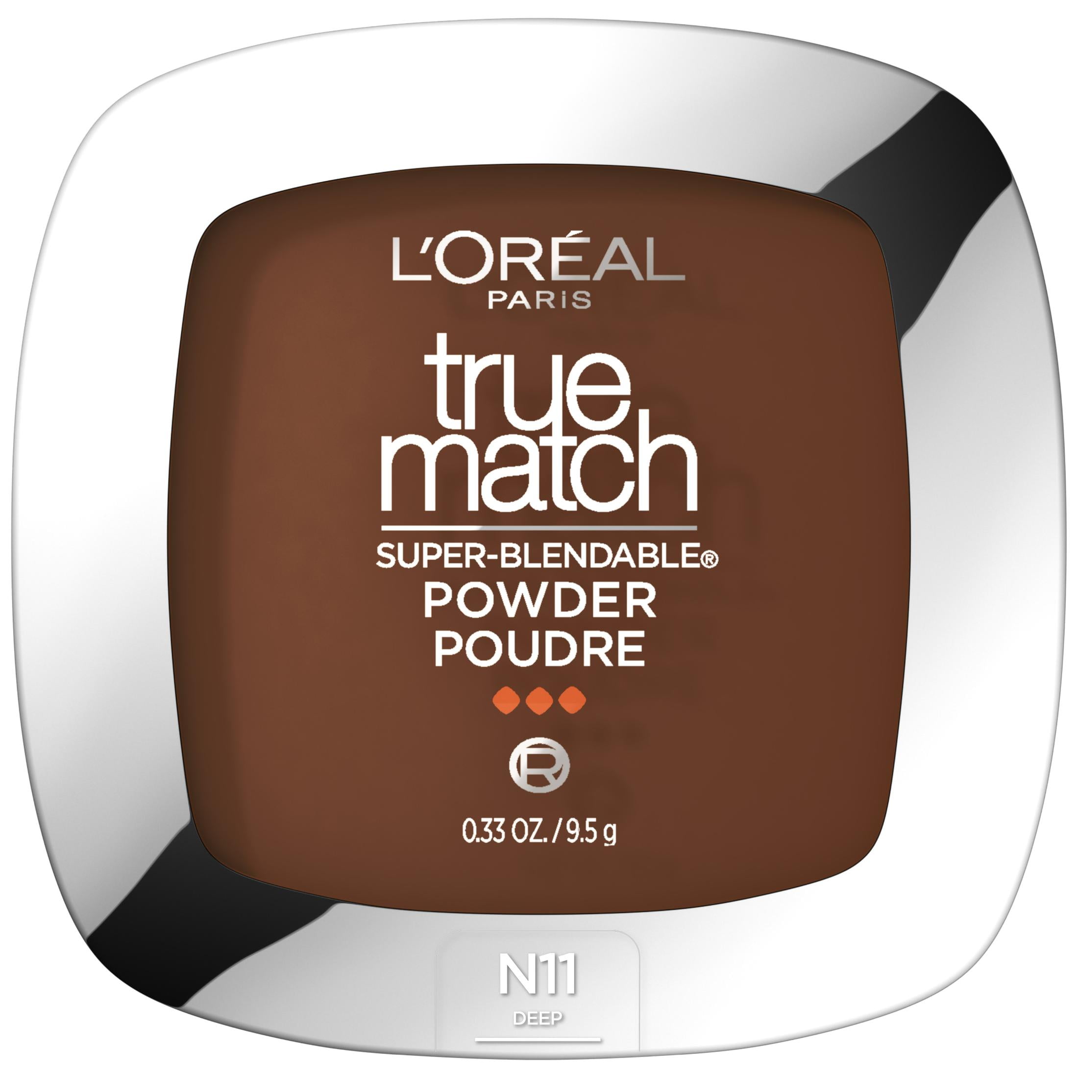 L'Oreal Paris True Match Powder Foundation Makeup, Oil Free, N11 Deep ...