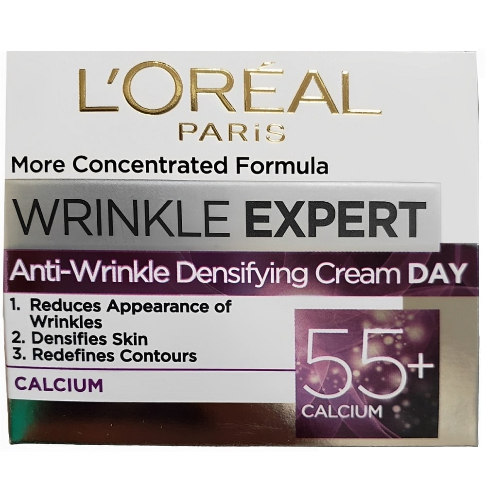 L'Oreal Paris Wrinkle Expert 55+ Calcium Day Cream, Anti-Wrinkle ...